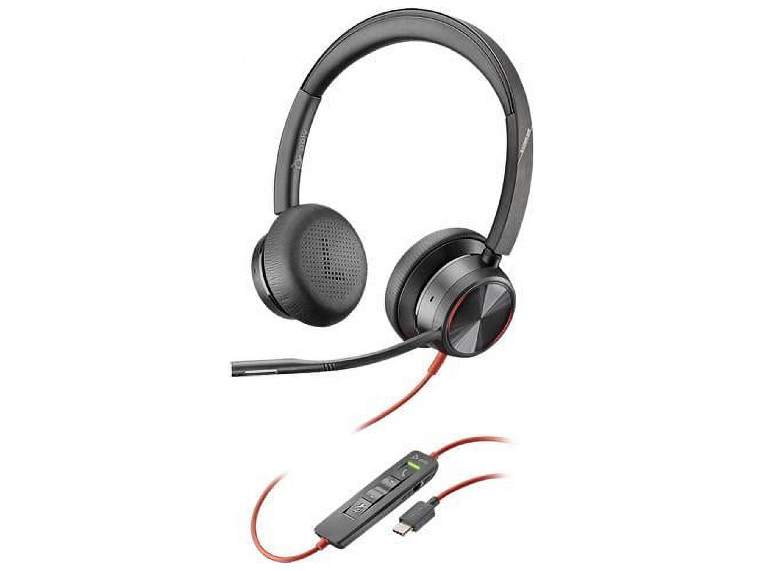 Poly - Blackwire 8225 Wired Headset with Boom Mic (Plantronics) - Dual ...