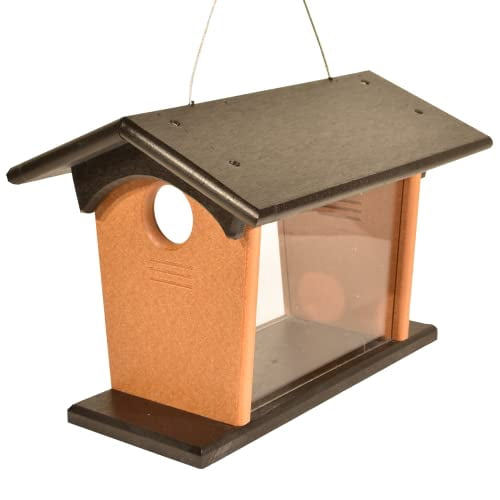 Poly Bluebird Feeder for Mealworms, Outdoor Hanging Bird Feeder for ...