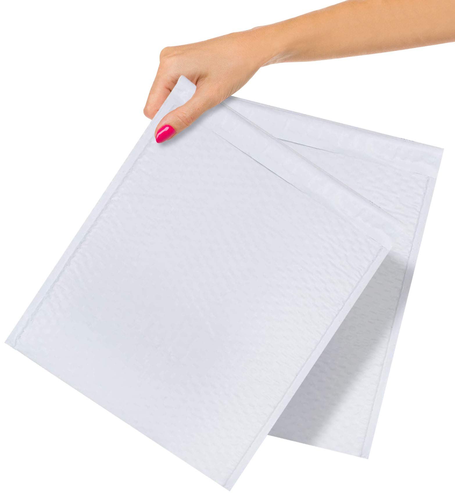 Poly Bubble Mailers, 8.5 x 11 Inch. Pack of 25 White Padded Envelopes ...