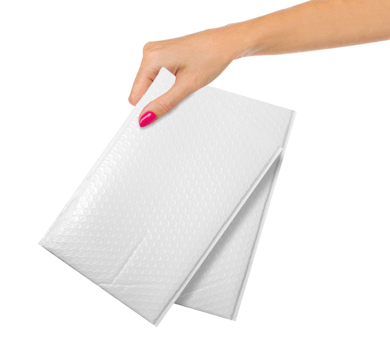 White Poly Bubble Mailers, 4 x 7 Inch. Pack of 25 Shipping Padded ...