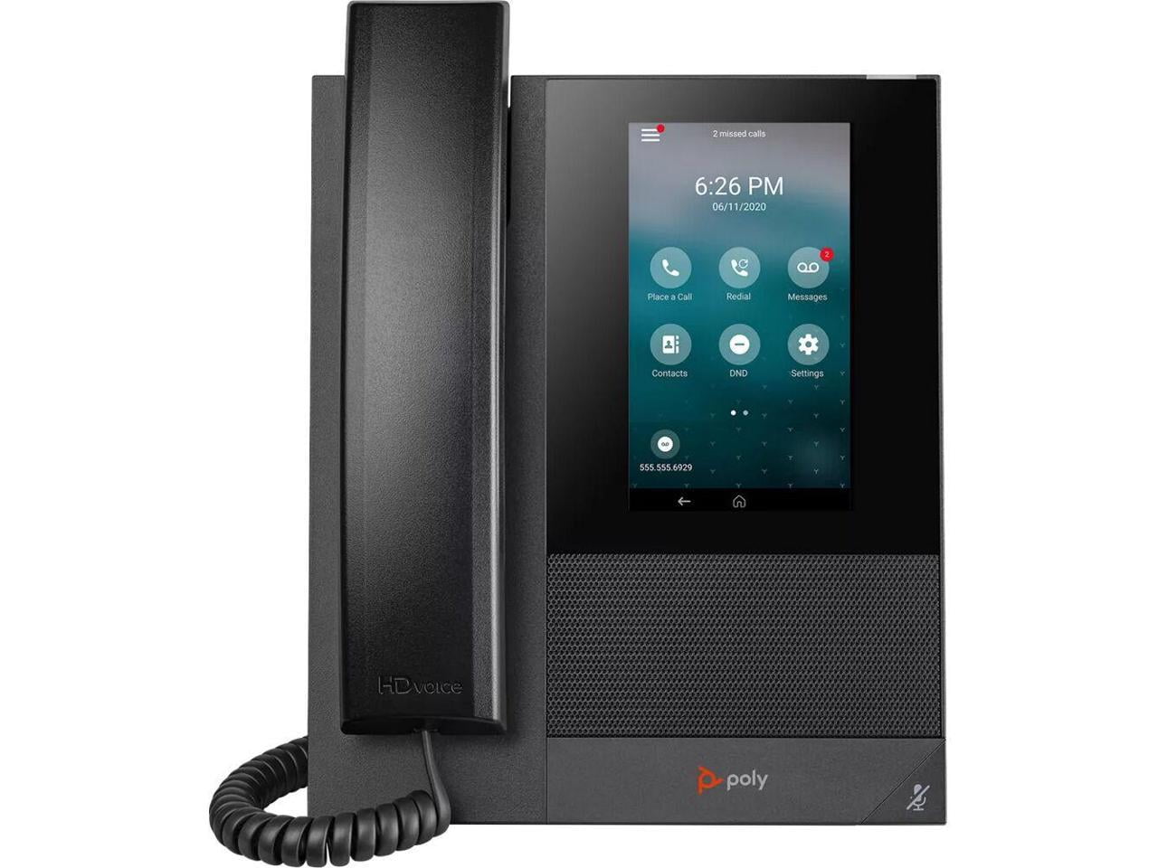 Poly CCX 400 IP Phone Corded Corded Wall Mountable Desktop Black ...