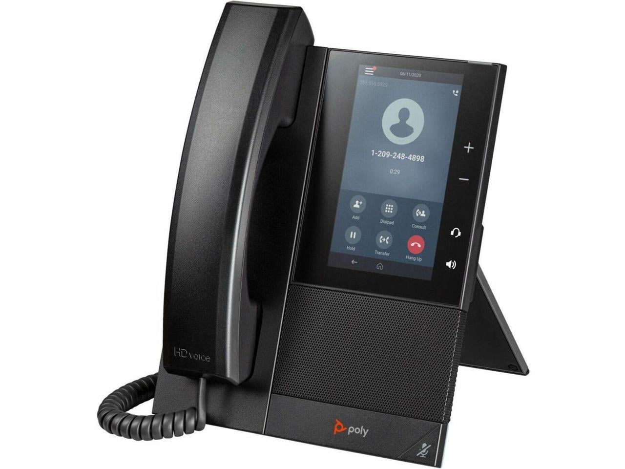 Poly CCX 500 IP Phone - Corded - Corded/Cordless - Bluetooth - Black ...