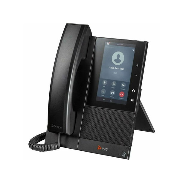 Poly CCX 500 IP Phone - Corded - Corded/Cordless - Bluetooth - Black ...
