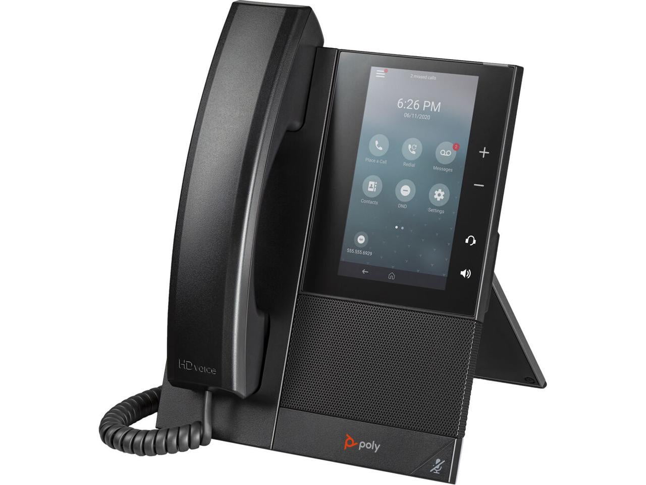 Poly CCX 505 IP Phone - Corded - Corded/Cordless - Bluetooth, Wi-Fi ...