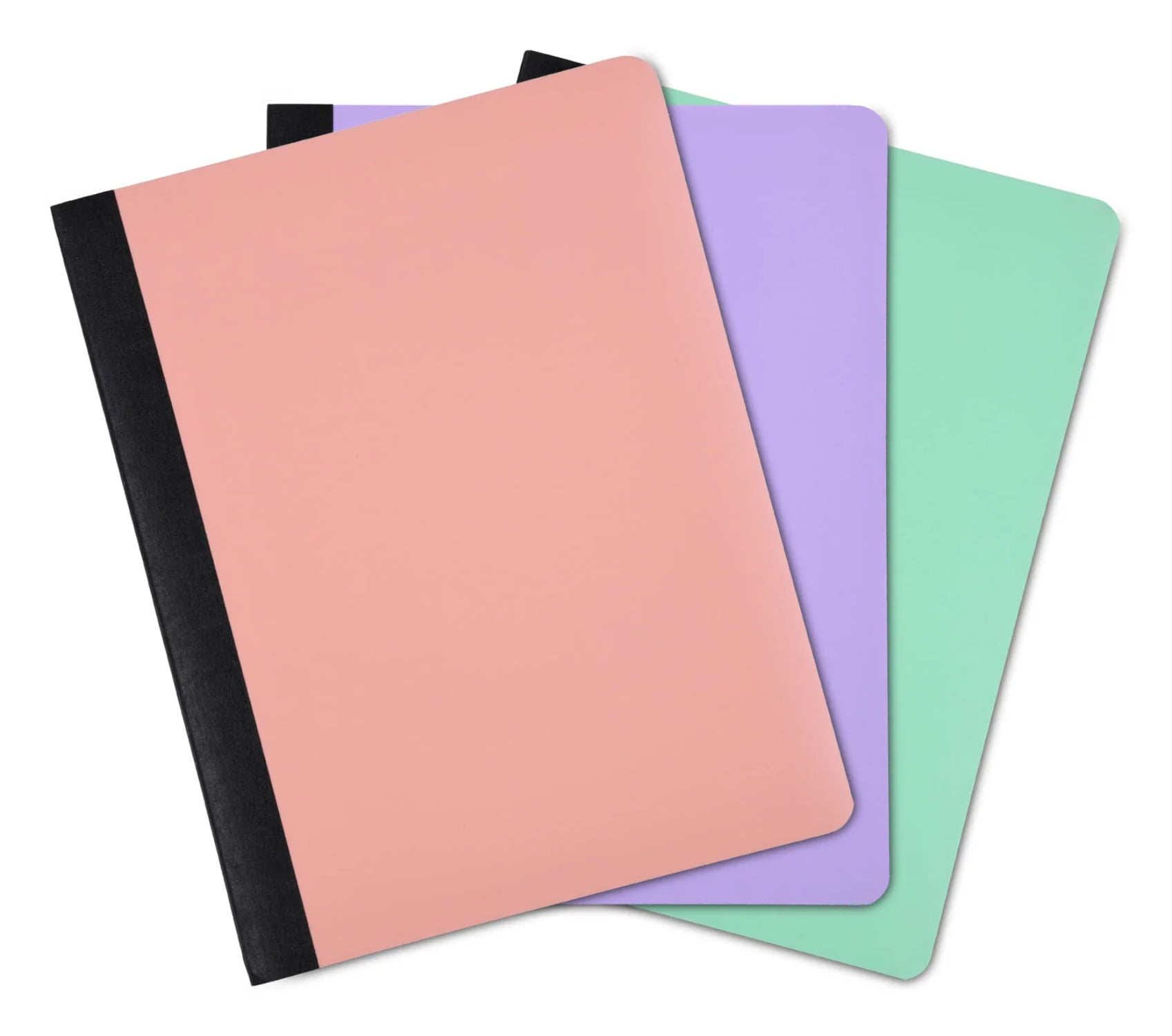 Mintra Office Marble Ruled Colored Poly Composition Notebook (3 Pack ...