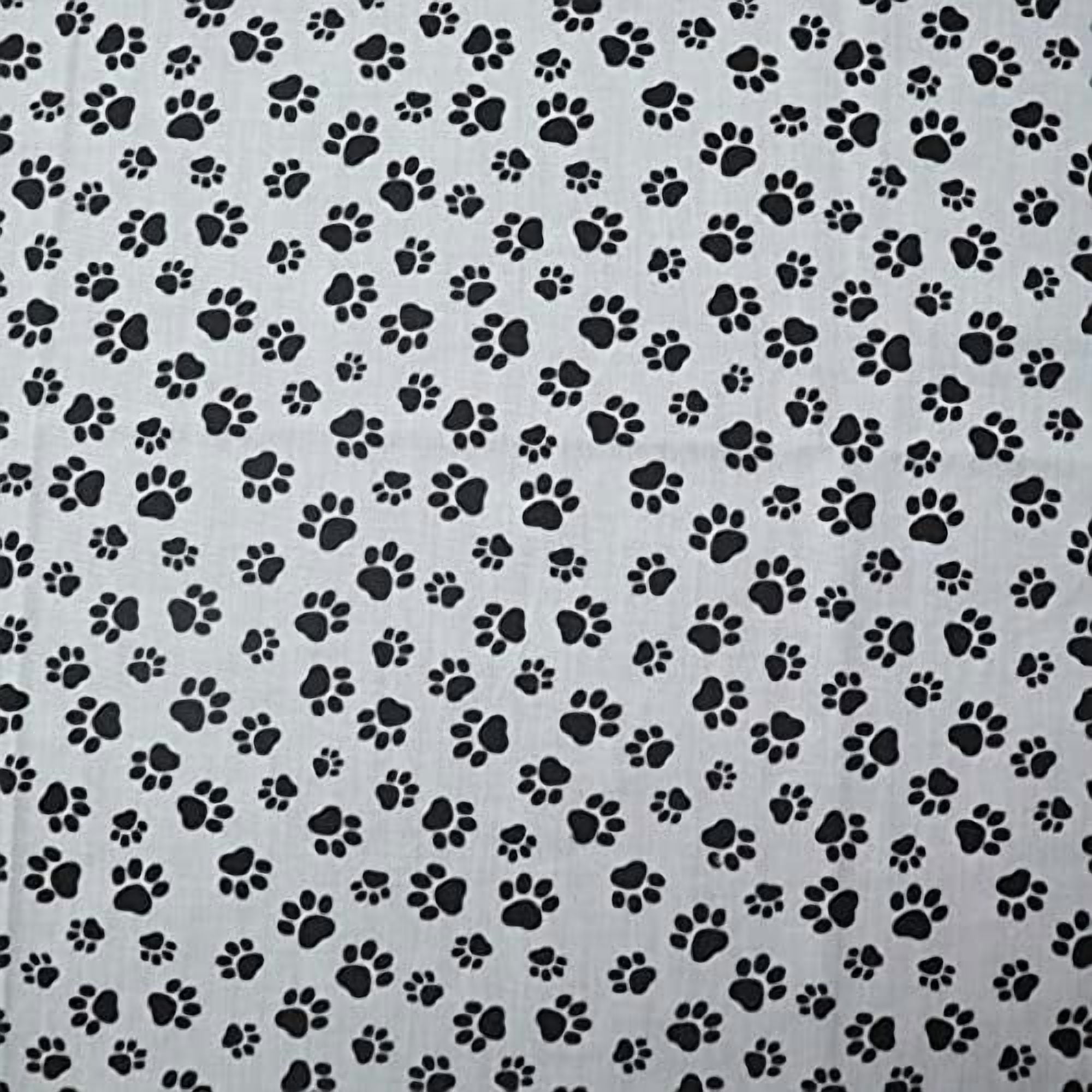 Poly Cotton Animal Paw Print Fabric 58 Inch Wide/Animal Print Fabric ...