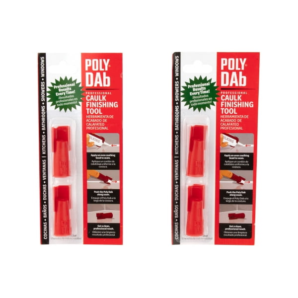 Poly Dab PD4 Poly Dab Caulking Tool - 2 Packages (4 Total Tools ...