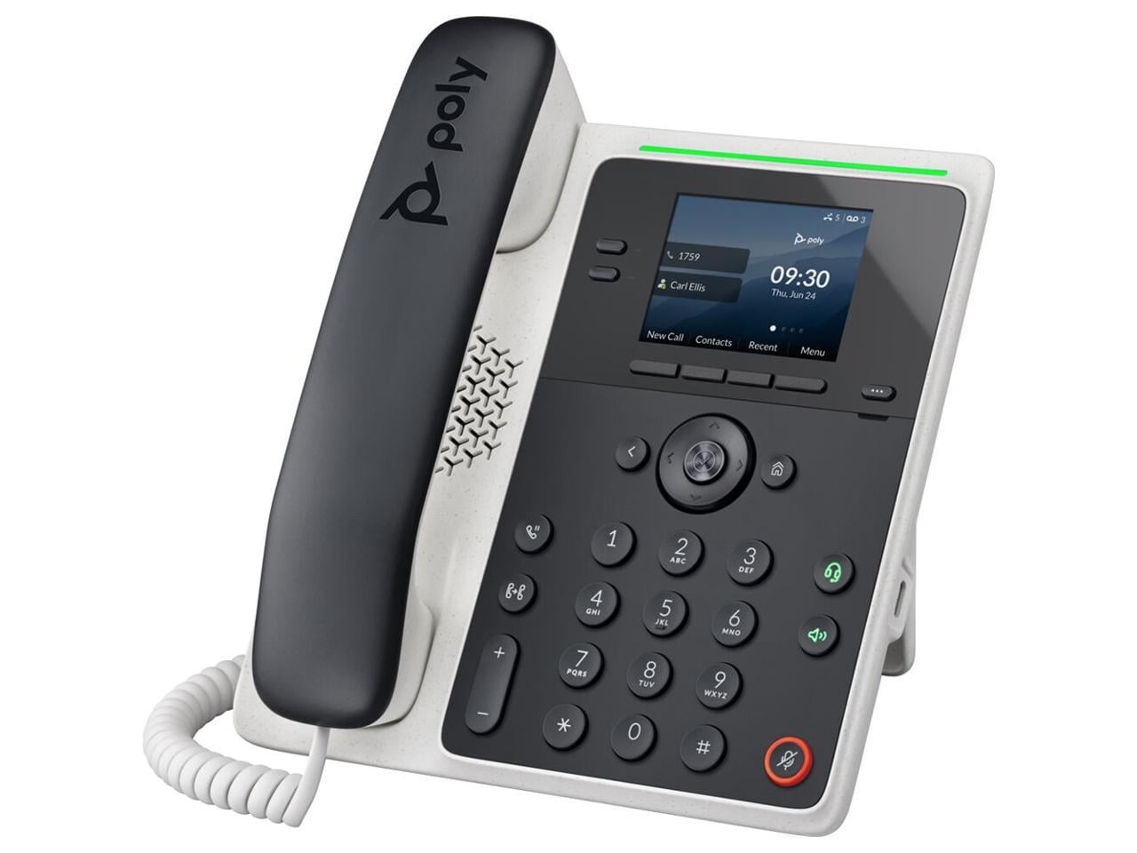 Poly Edge E100 IP Phone - Corded - Corded - Desktop, Wall Mountable ...