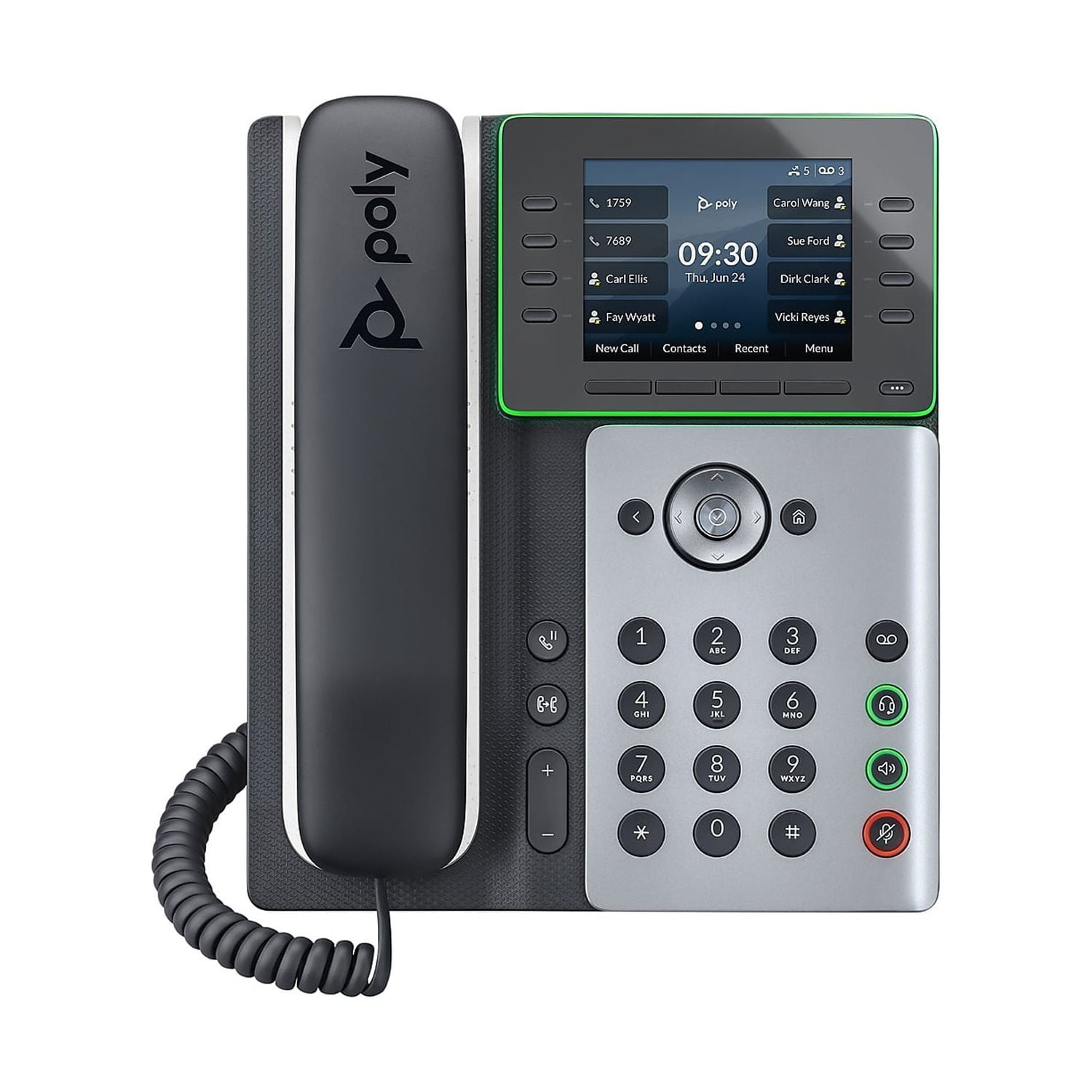 Poly Edge E300 IP Phone, Corded, Corded, NFC, Desktop, Wall Mountable, TAA Compliant - Walmart.com