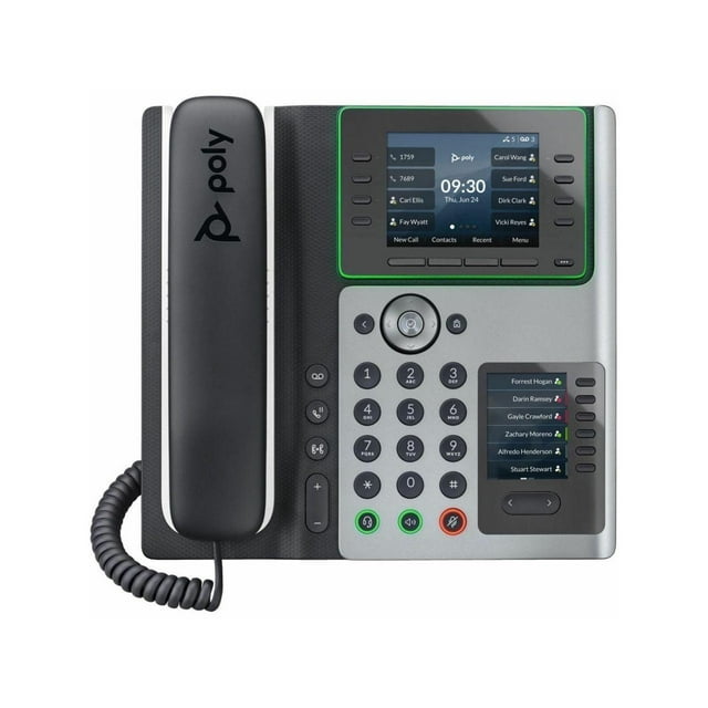 Poly Edge E400 IP Phone - Corded - Corded - Desktop - TAA Compliant ...
