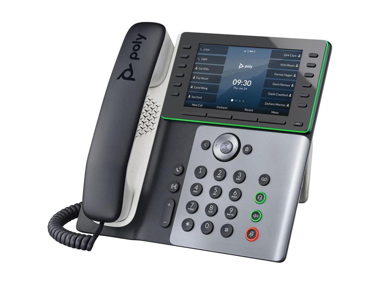 Poly Edge E500 IP Phone - Corded - Corded - Desktop - Black - TAA ...