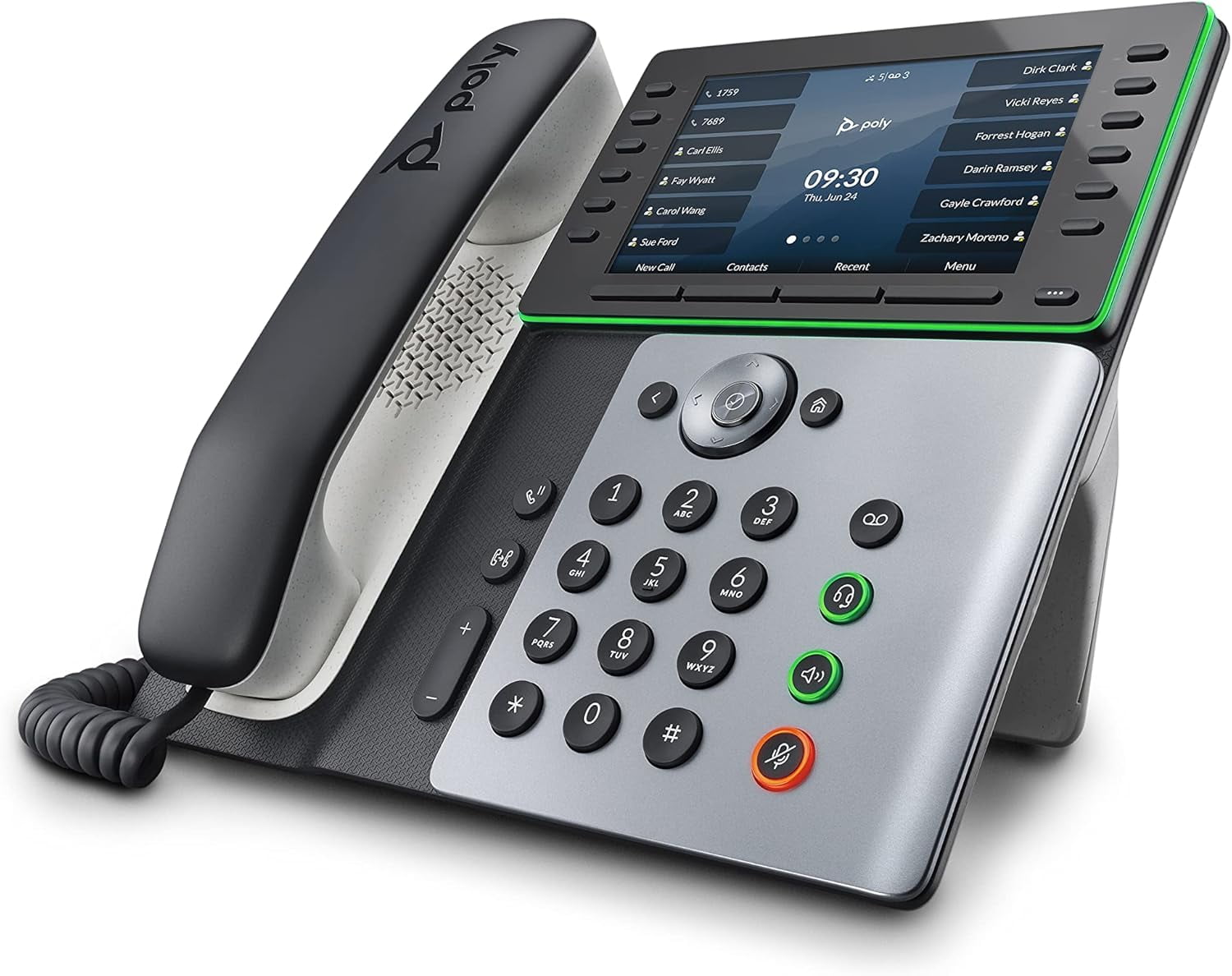 Pre-Owned Poly Edge E500 IP Phone, Corded, Corded, NFC, Desktop, Wall ...