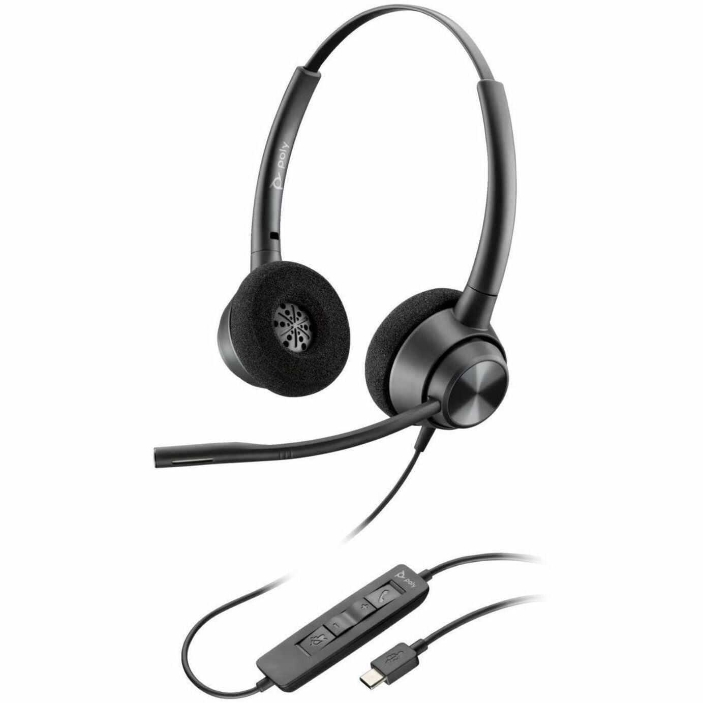 Poly EncorePro 320 Stereo USB-A Headset TAA - Stereo - USB Type A ...