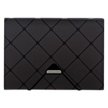 U Brands Modern Noir 19 Pocket, Expanding Letter Size File Folder ...