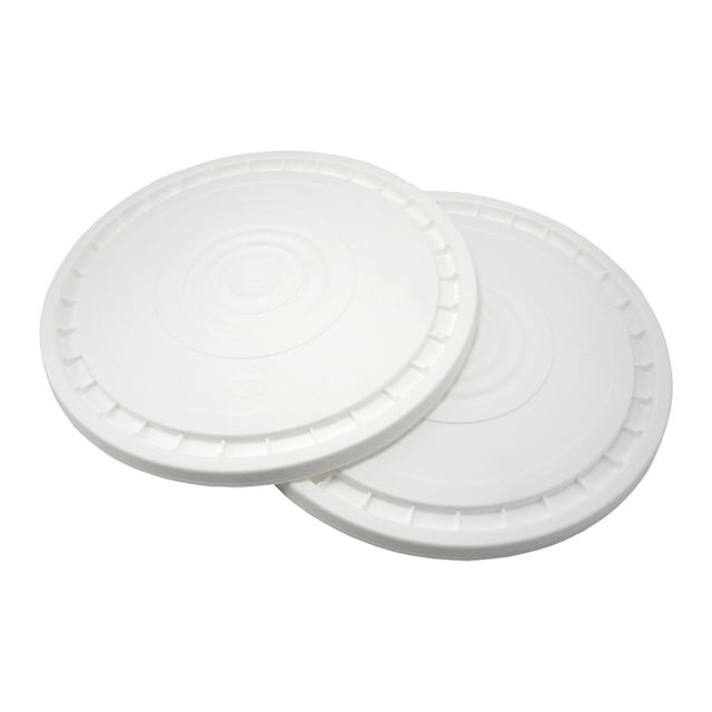 Poly Farm Easy Access Snap On Lids for 5 Gallon Buckets (fits Most 3.5 ...