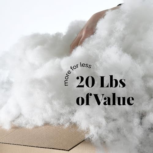 Poly Fiber Fill Stuffing 20 LB Bag - Premium Stuffing for Stuffed ...