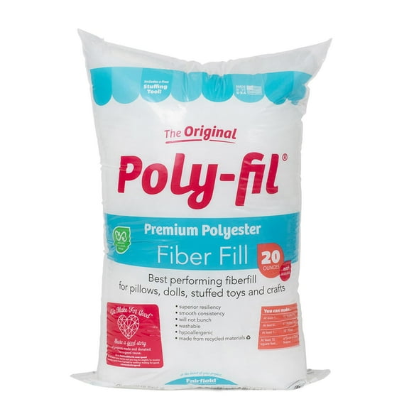 Polyester Stuffing 20 LB Bag 100% High-Loft Polyester Fiber Fill ...