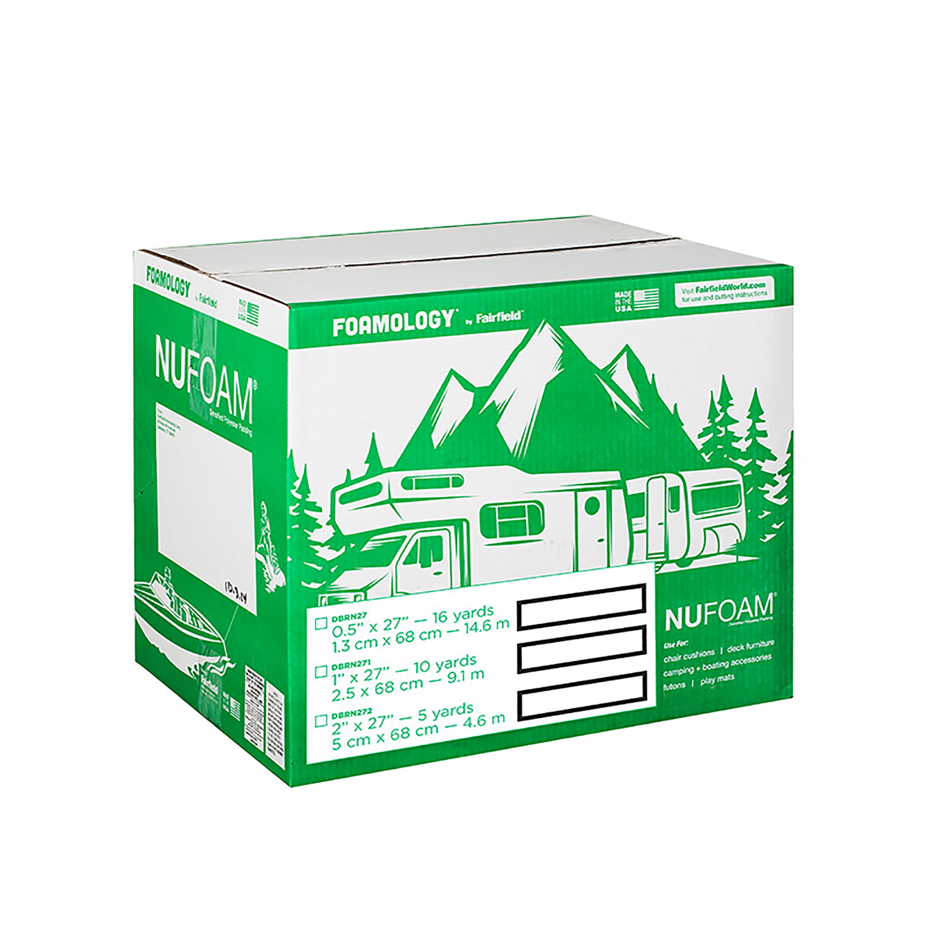 Poly-Fil Nufoam™ Padding By Fairfield™, 27" X 10 Yards X 1" Thick ...