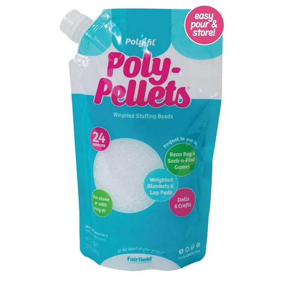 Poly-Fil Poly-Pellets, Premium Polyester Weighted Stuffing Beads ...