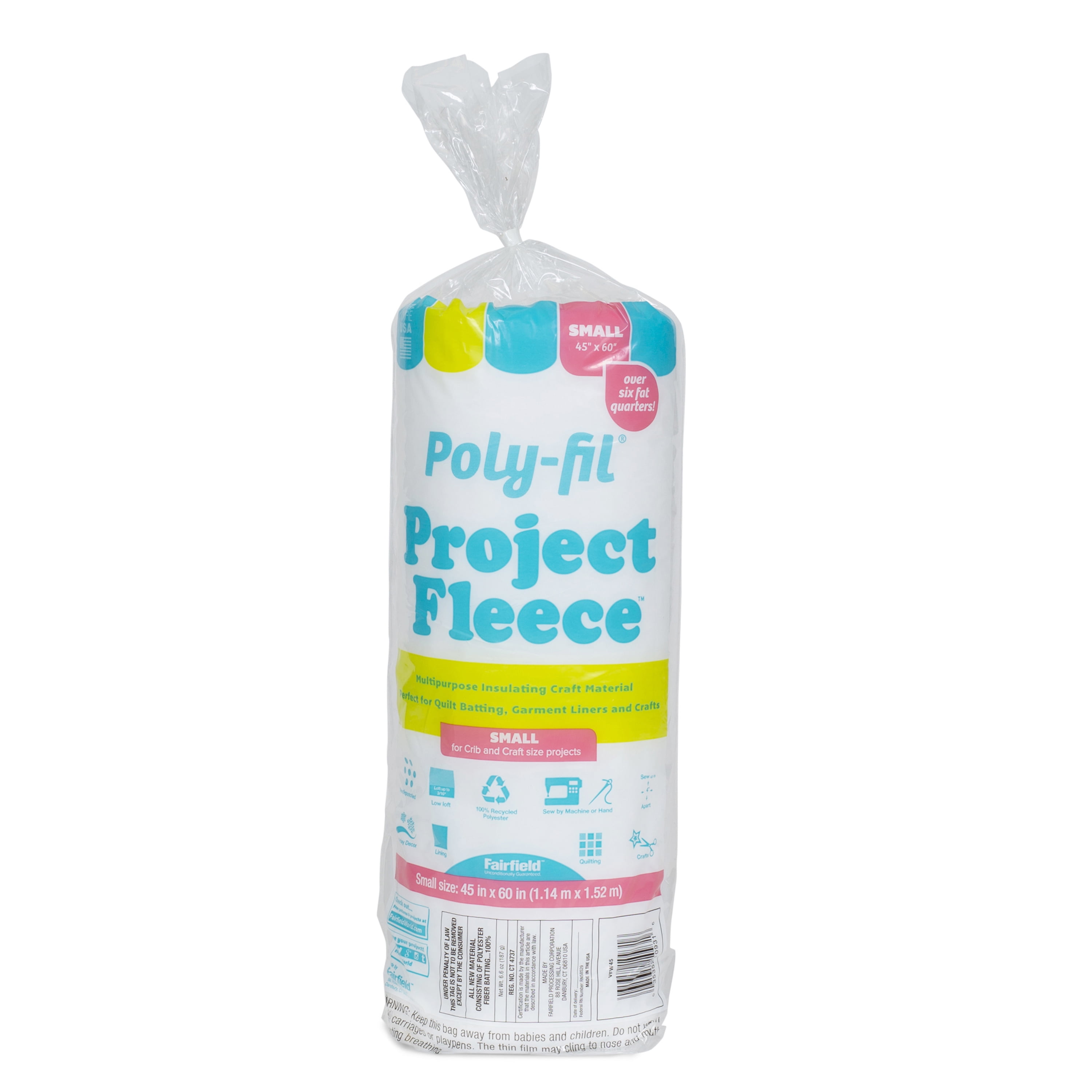 Poly-Fil® Project Fleece™ Polyester Batting by Fairfield™, 45" x 60 ...
