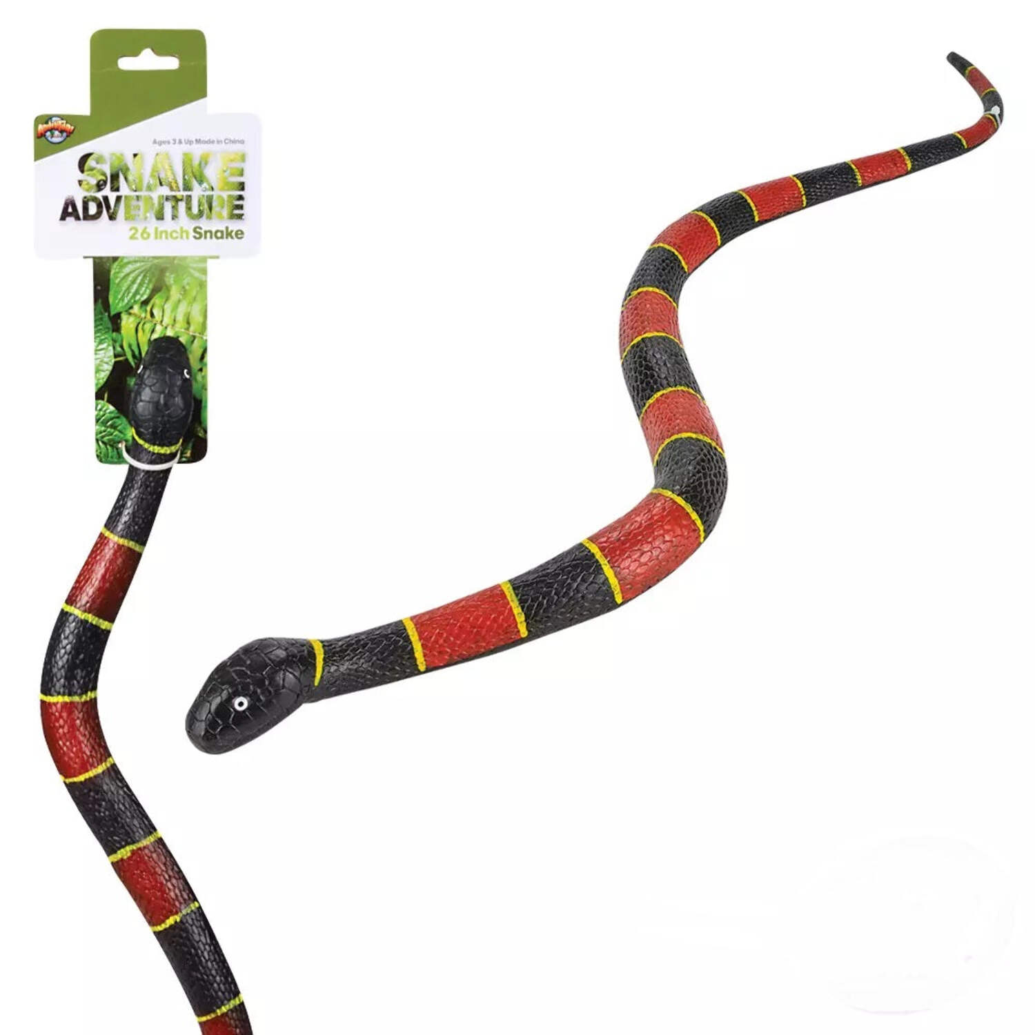Poly Filled Eastern Coral Snake - Walmart.com