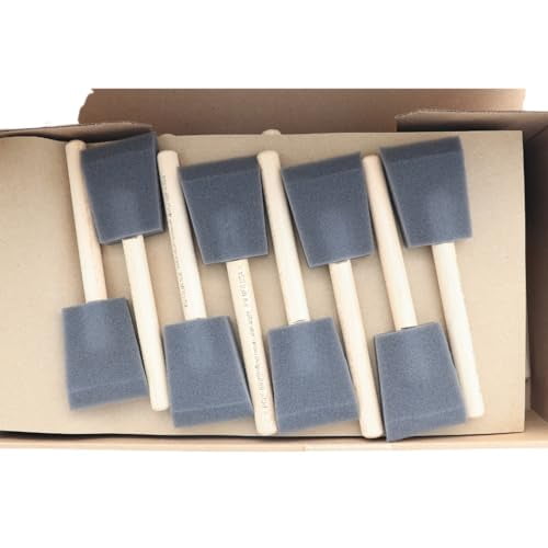 Poly Foam Brush - 2 Inch (Pack of 24) - for Smooth Paint Application ...