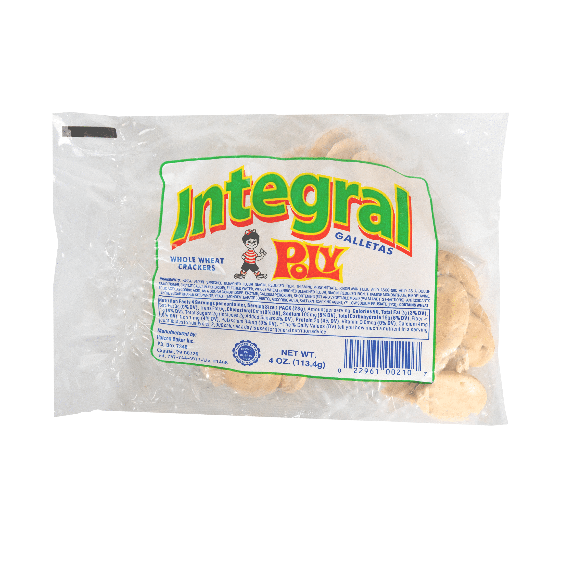 Polycom, Whole Grain Crackers, 4 oz, Plastic Bag - Walmart.com