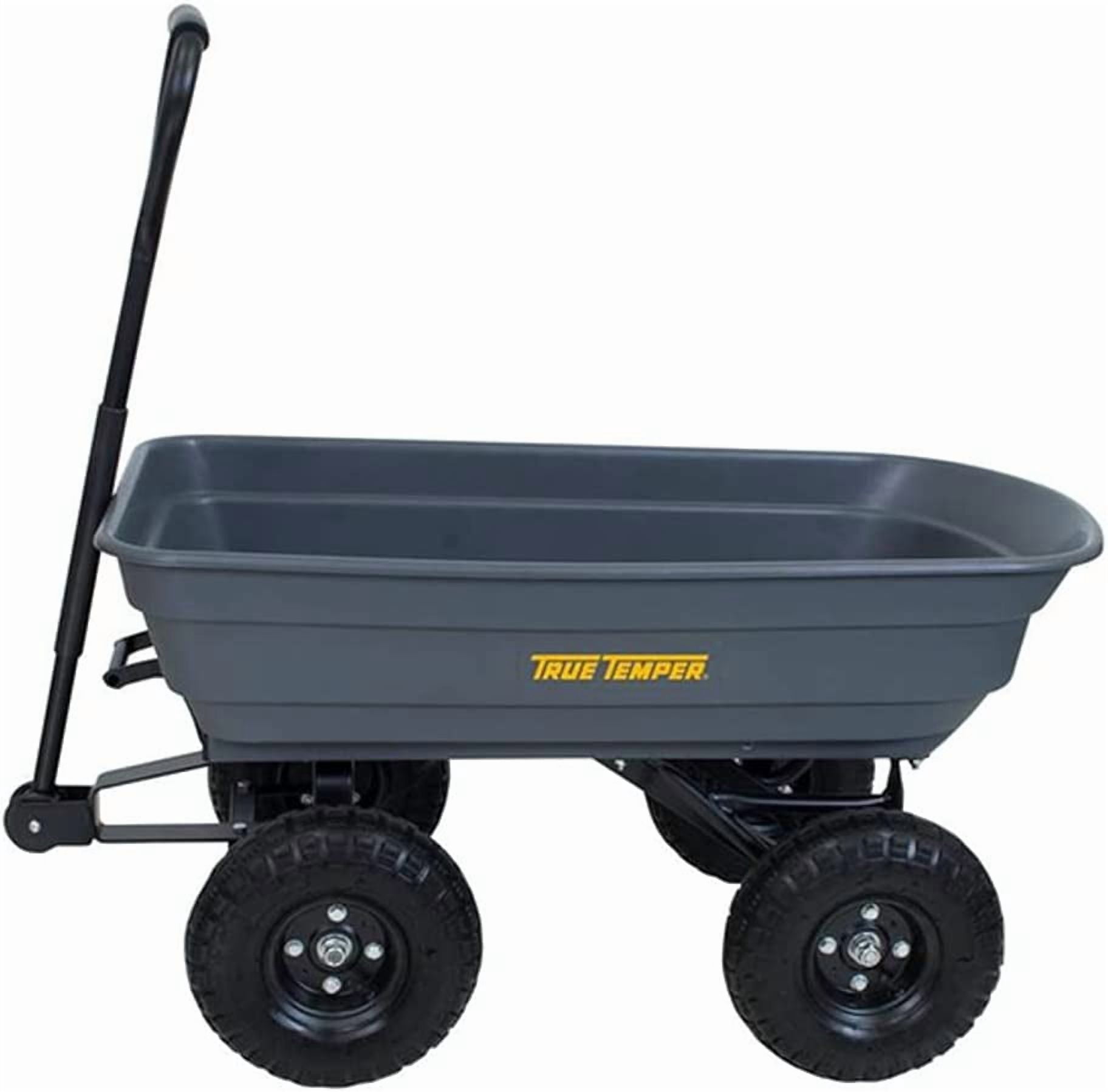 Poly Garden Cart Wagon, Easy Dump Design, 4 Cu. Ft. Capacity, 10 in ...