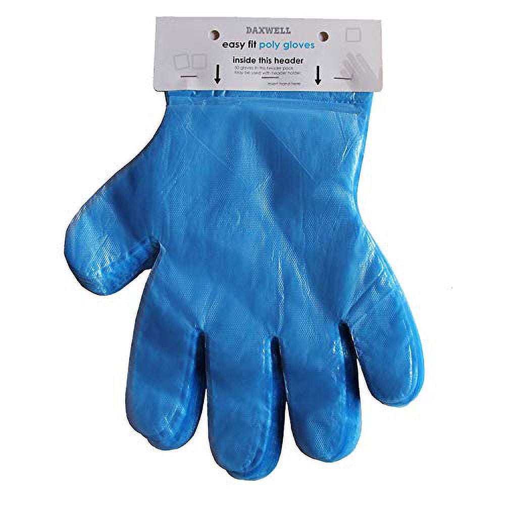 Poly Gloves, Easy-Fit Food Prep Gloves, Header Gloves, One Size Fits ...