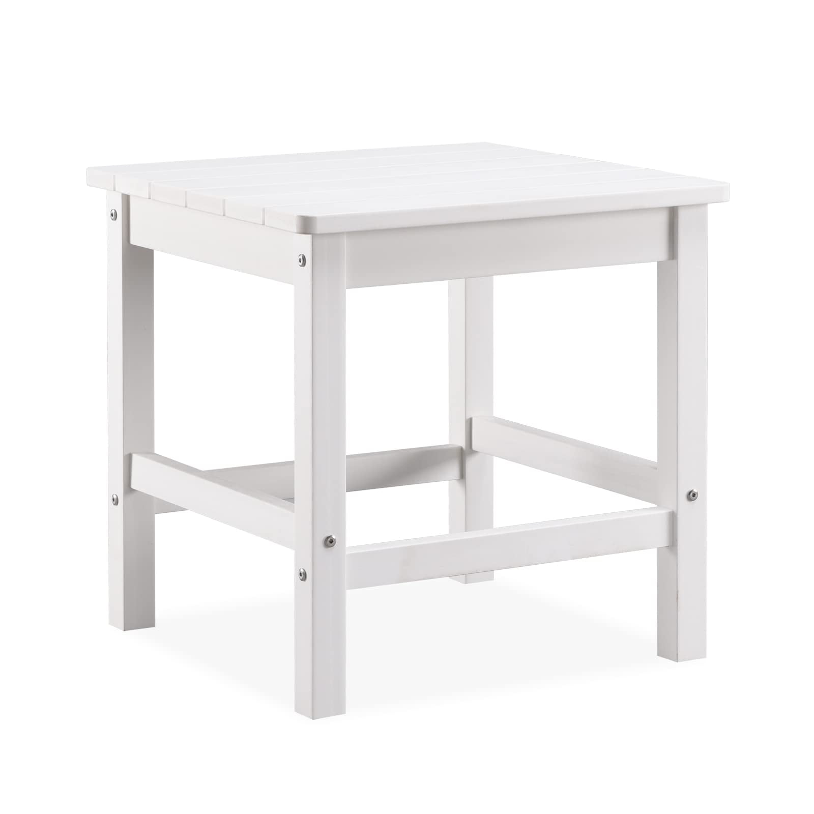 Poly Lumber Outdoor Side Table 19.68 Inch Oversized Adirondack Table ...