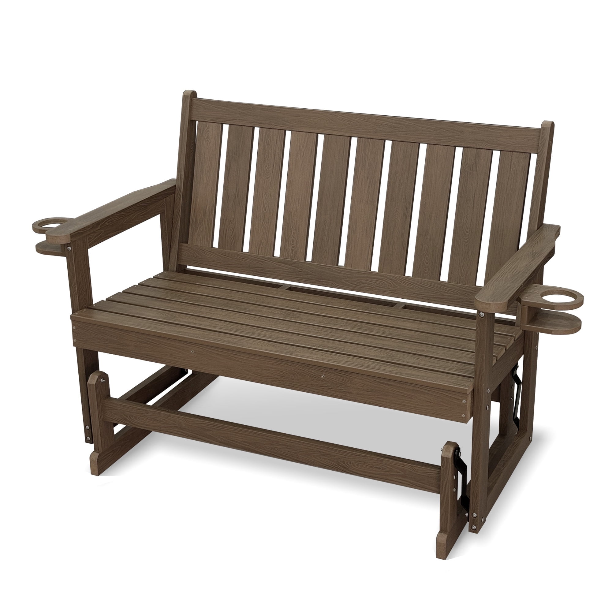 Mosbrisa Poly Lumber Patio Glider, HIPS Material Weather-Resistant ...