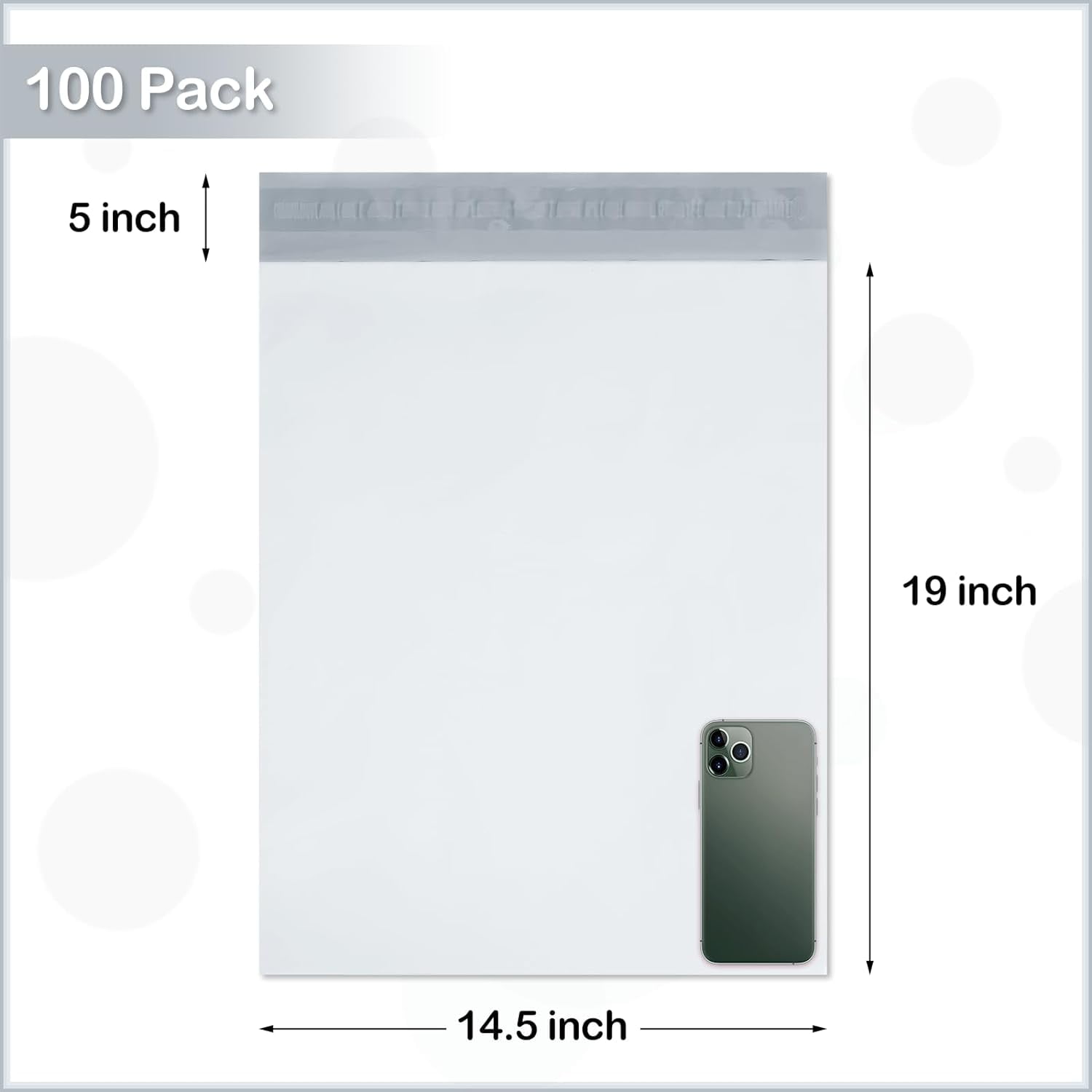 Poly Mailer 15"x19", 100/pk Shipping Bags Envelopes Self Seal Adhesive ...