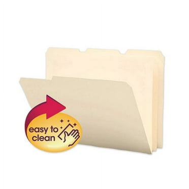 SchoolSmart Straight-Cut File Folders, Manila, 100-Pack - Walmart.com