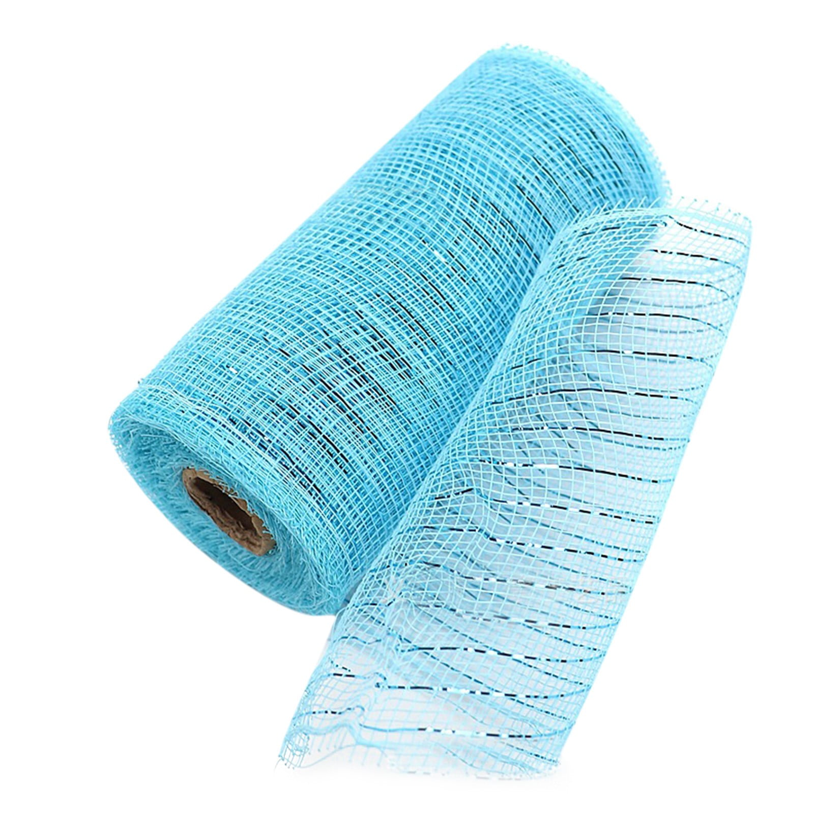Poly Mesh Ribbon With Metallic Foil Each Roll For Wreaths Swags Bows ...