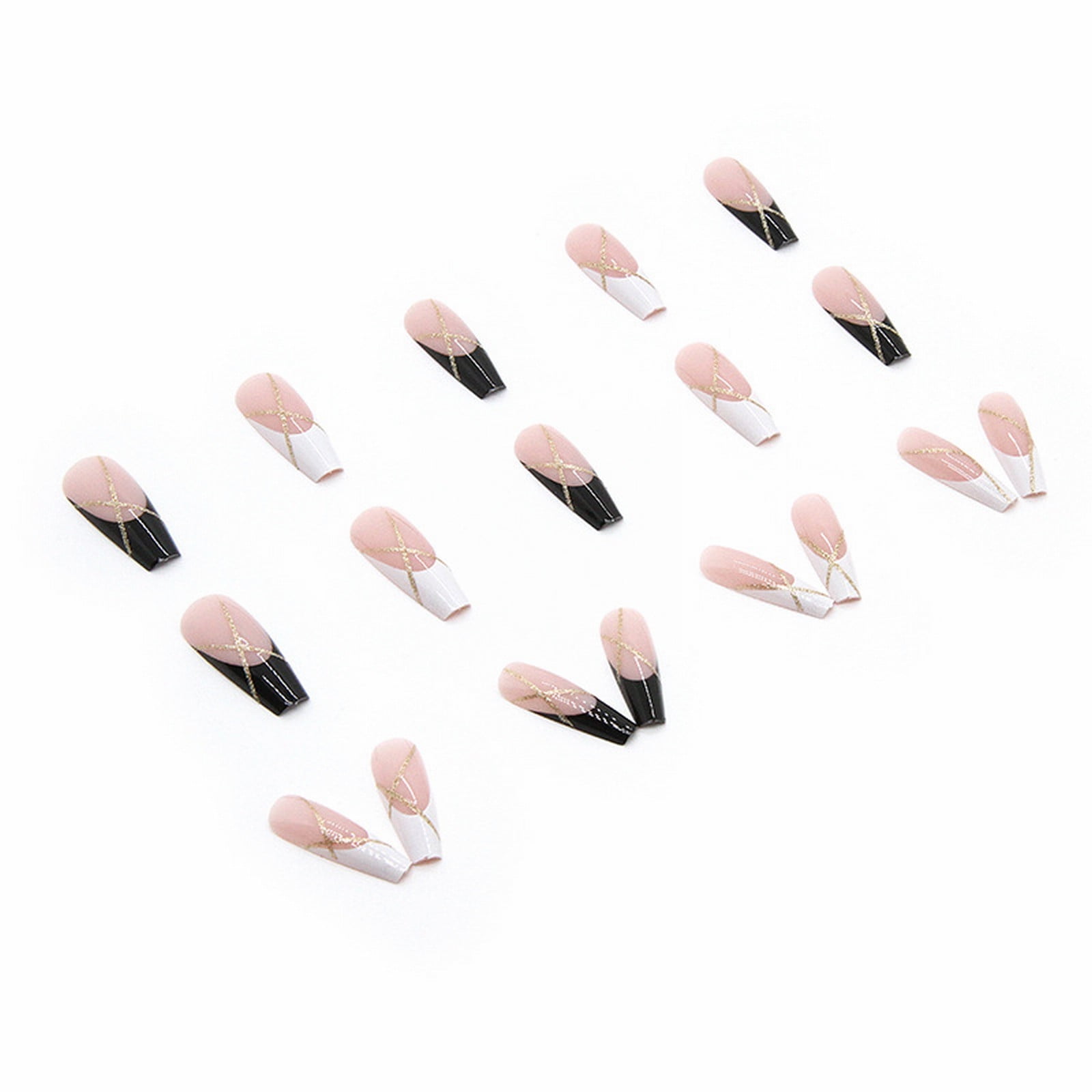 Poly Nails Tips Coffin Shaped Nails Long Hand for Acrylic Nails with ...