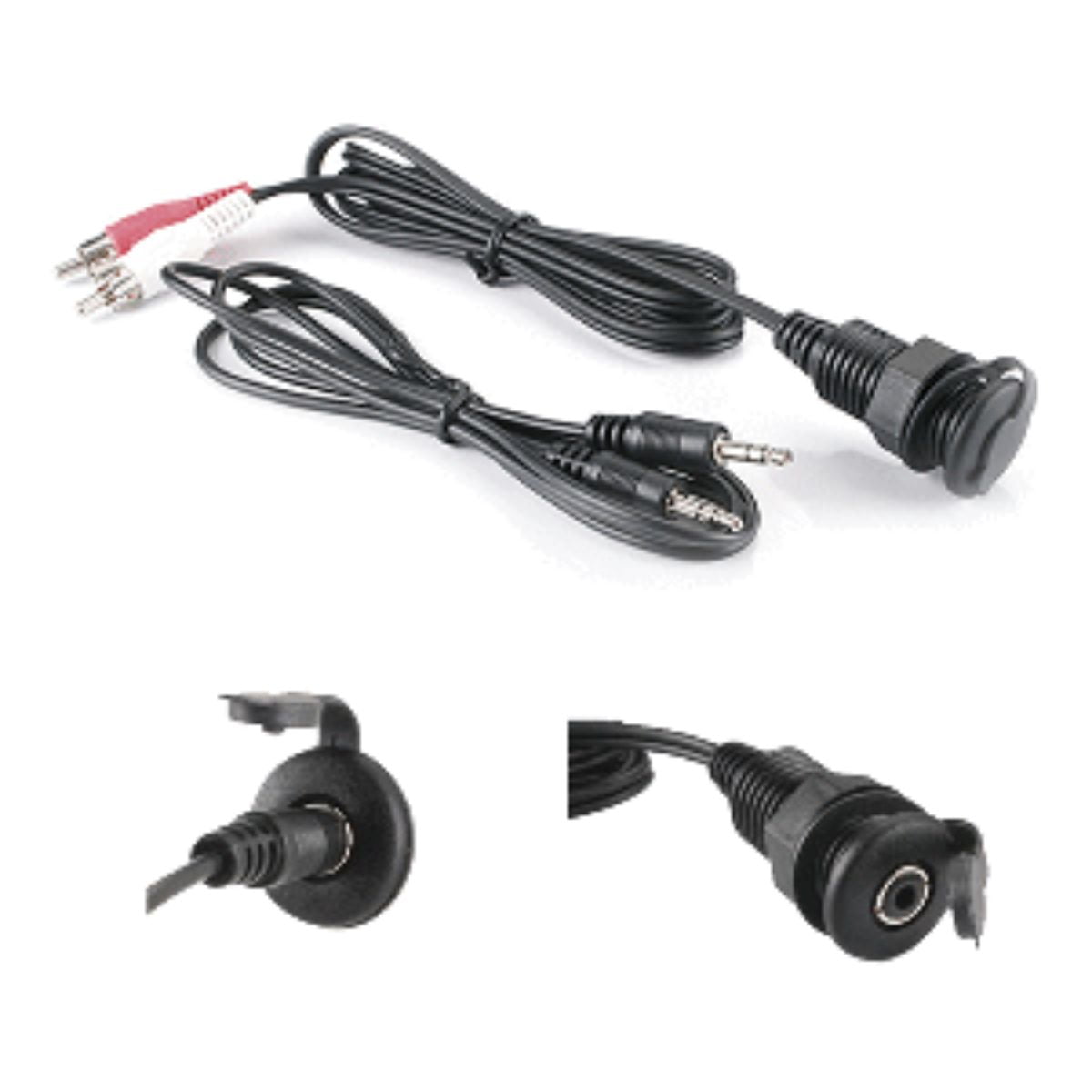 Poly-Planar 3.5mm Panel Mount Adapter - Grey - Walmart.com