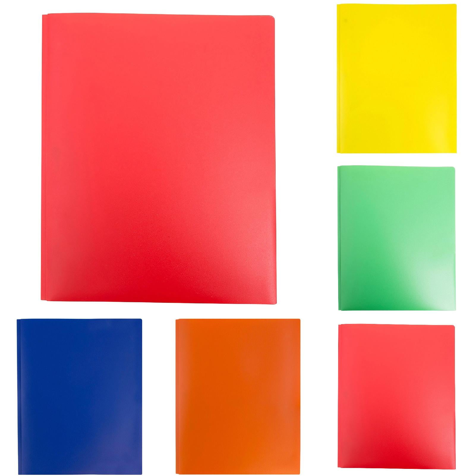 Poly Pocket with Brad Folder, 1 Pack 2 Pocket Folders 3 Prong Folders ...