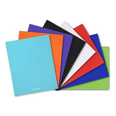 BAZIC 2 Pockets Poly Folder Portfolio Document Folders, 8-Pack ...