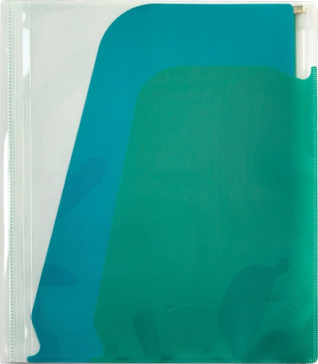 Pendaflex Poly Pocket-Sleeve-Folder File 5 Section Letter Clear/Blue ...
