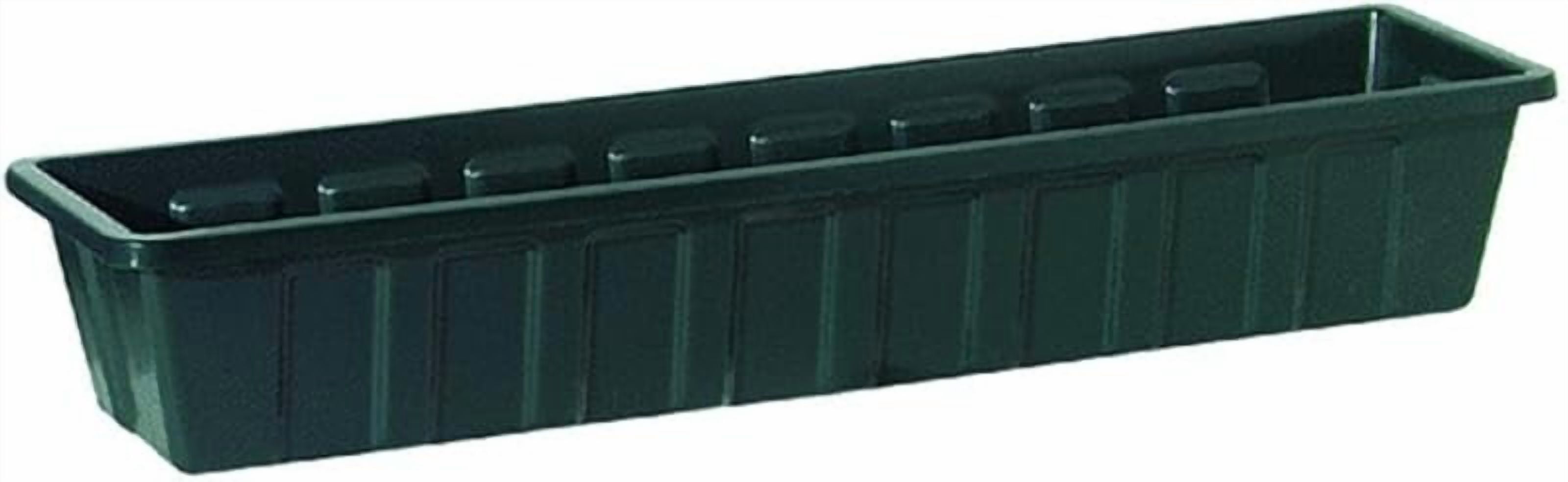 Poly-Pro Plastic Flower Box Planter, Hunter Green, 18-Inch - Walmart.com