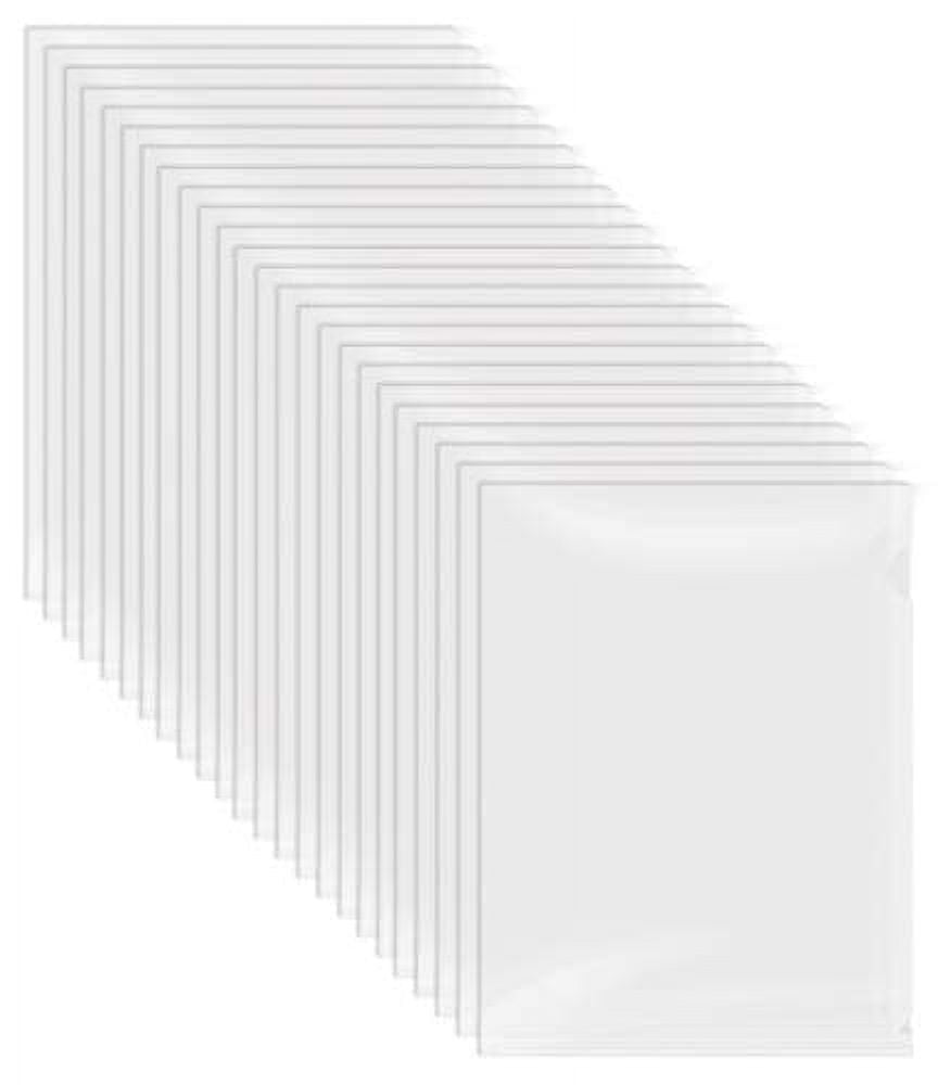 Better Office Products Clear Poly Project Pockets, Transparent Plastic ...