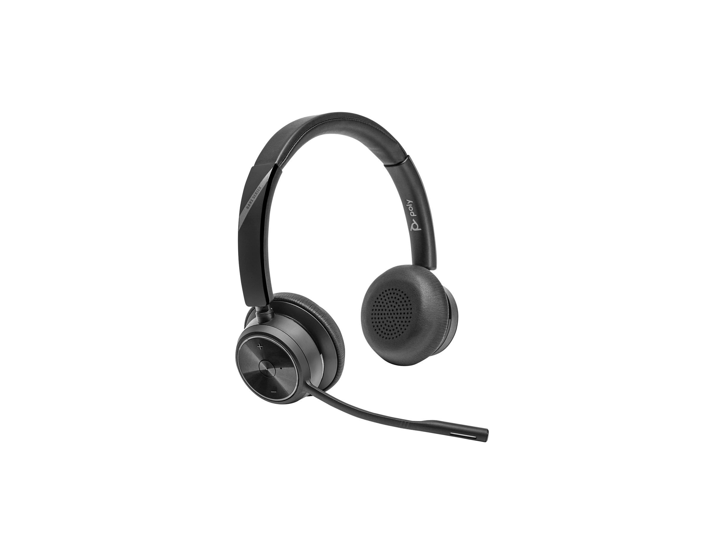 Poly Savi 7320 Wireless Stereo Headset - DECT - 590.6ft - Over-head ...