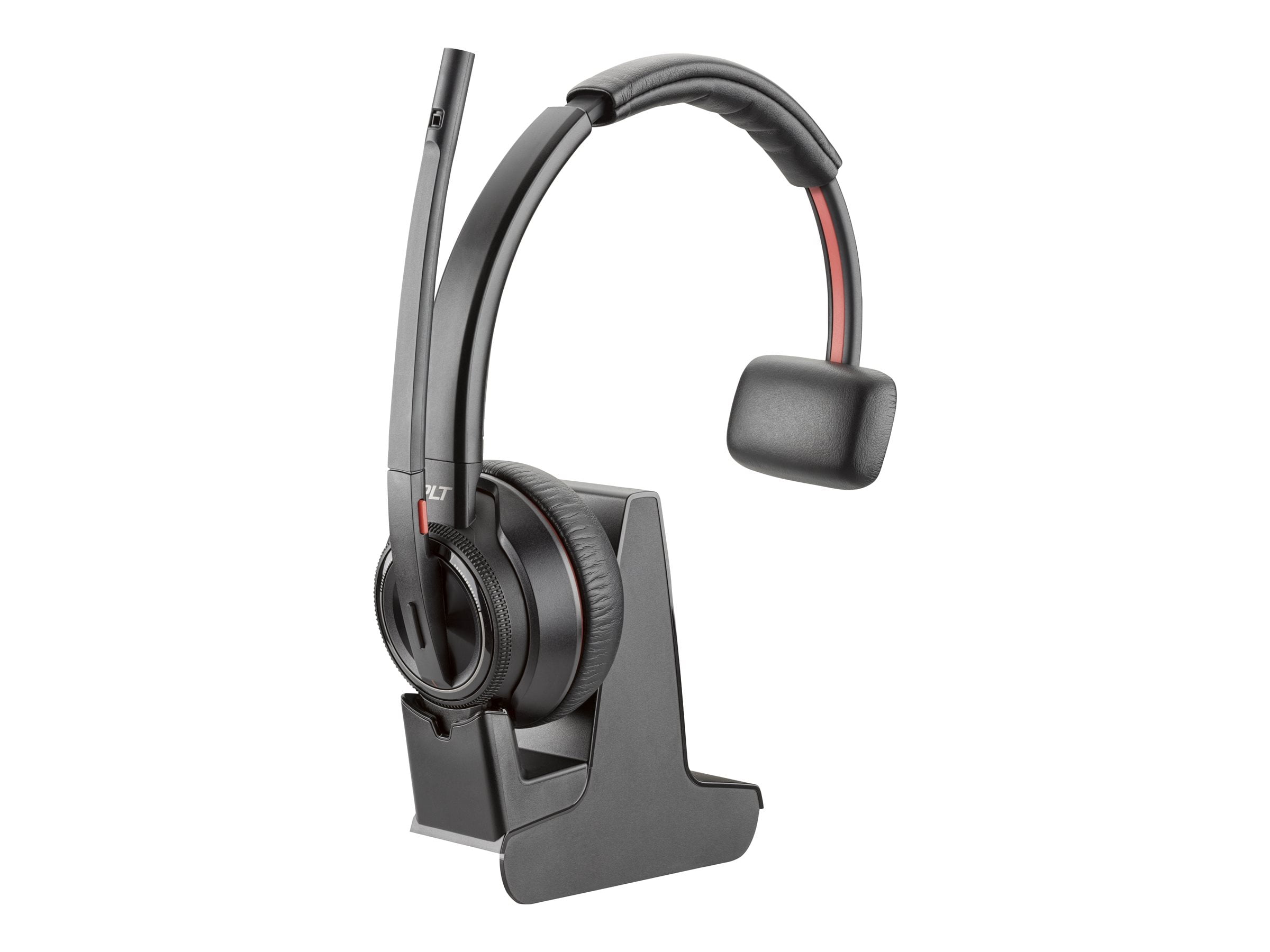 Poly Savi 8210-M Headset - Mono - Wireless - DECT - 590.6 ft - Over-the ...