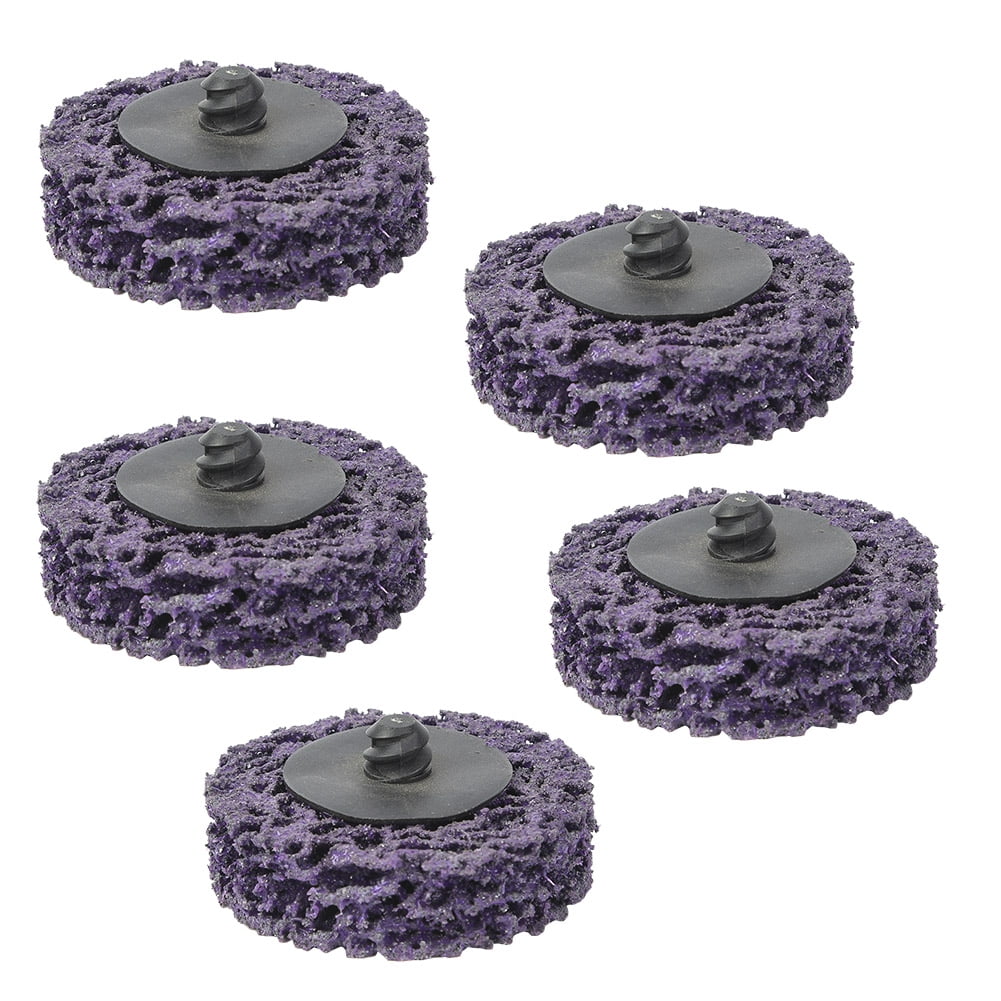 Poly Strip Disc Roll Lock Grinding Wheel Rust Paint Remover (Purple ...