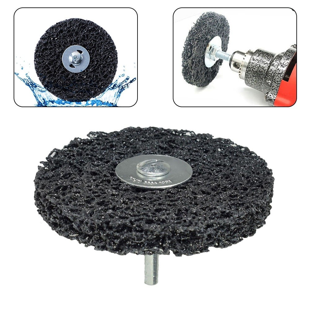 Poly Strip Wheel Paint Rust Remover 6mm Shank Clean Angle Grinder Discs ...