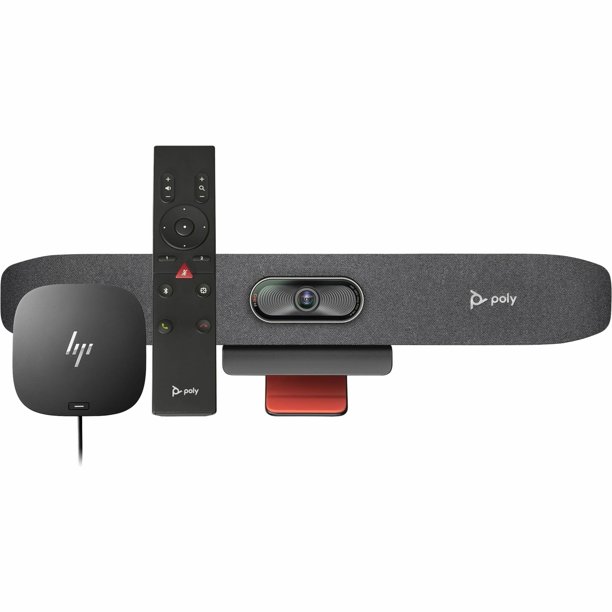 Poly Studio R30 USB Video Bar and BT Remote with HP USB-C Dock G5 (ABA ...
