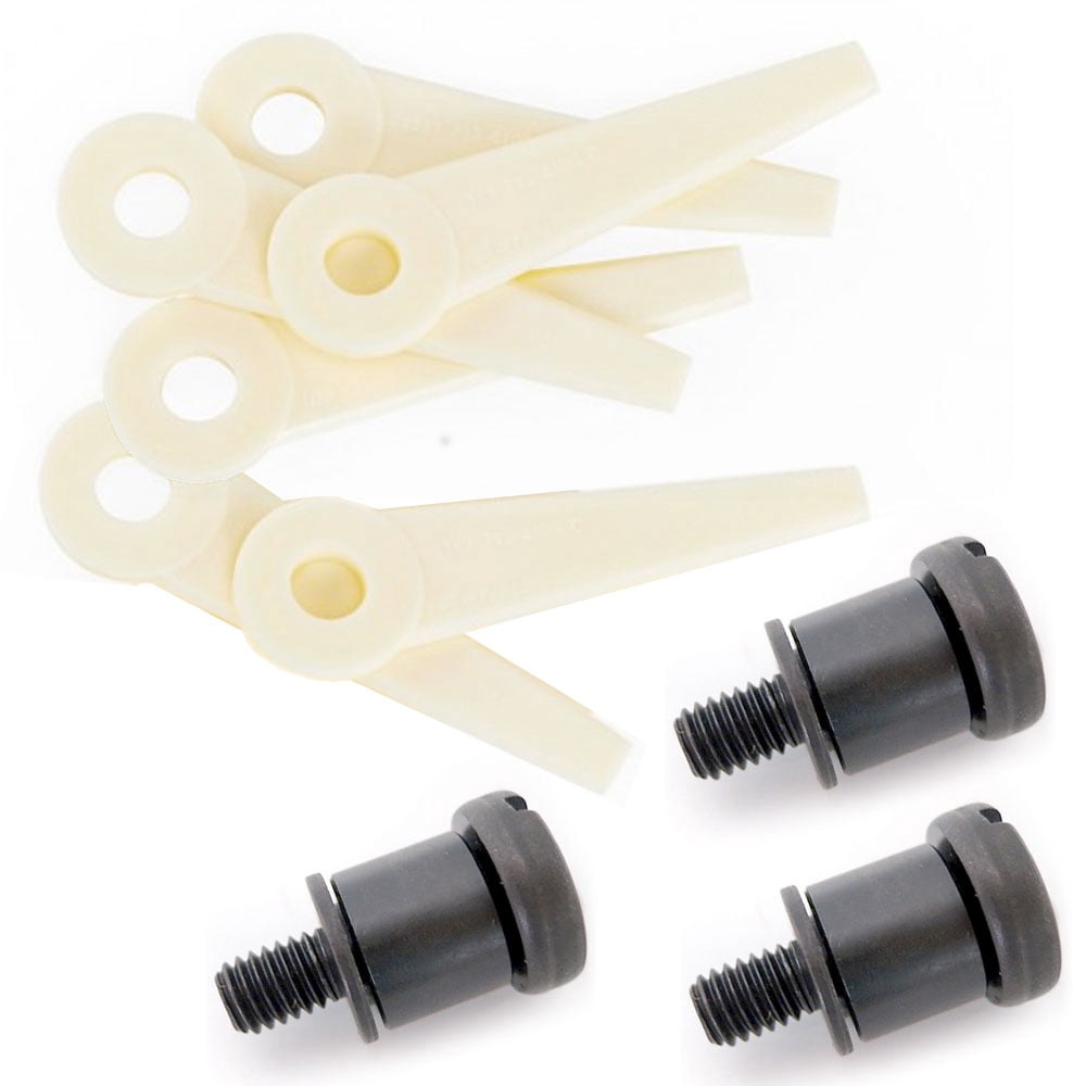 Poly Trimmer Blade (6) and Shoulder Bolt (3) Kit Compatible with Stihl ...