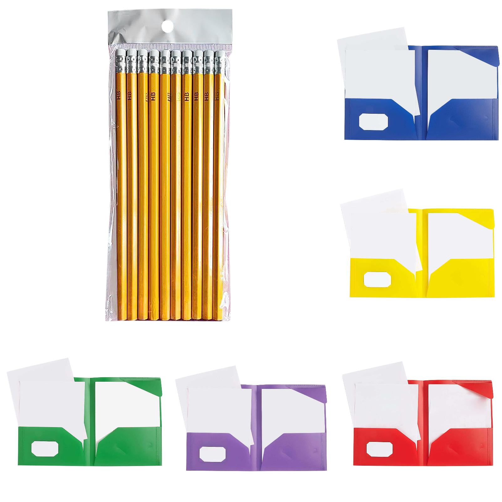 Poly Two Pocket Folder Three Hole Punch Prong Fasteners Letter Size ...