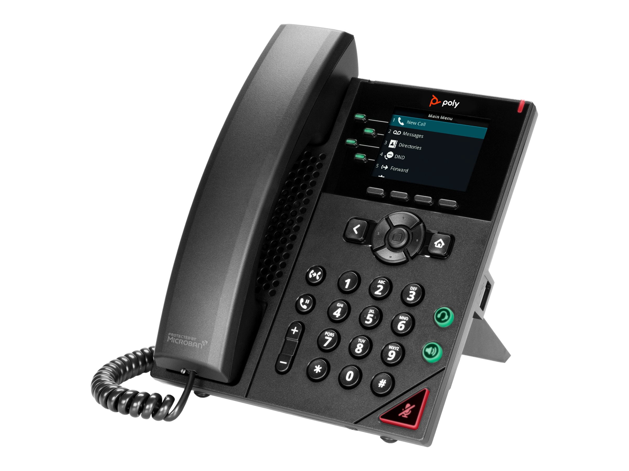 Poly VVX 250 4-Line IP Corded Phone and PoE-Enabled GSA/TAA-US 89B64AA# ...