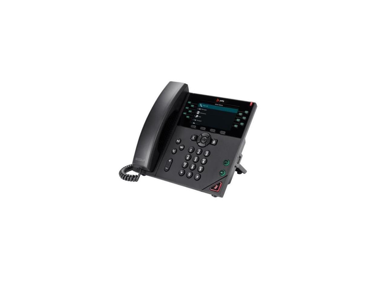Poly VVX 450 IP Phone - Corded - Corded - Wall Mountable, Desktop ...